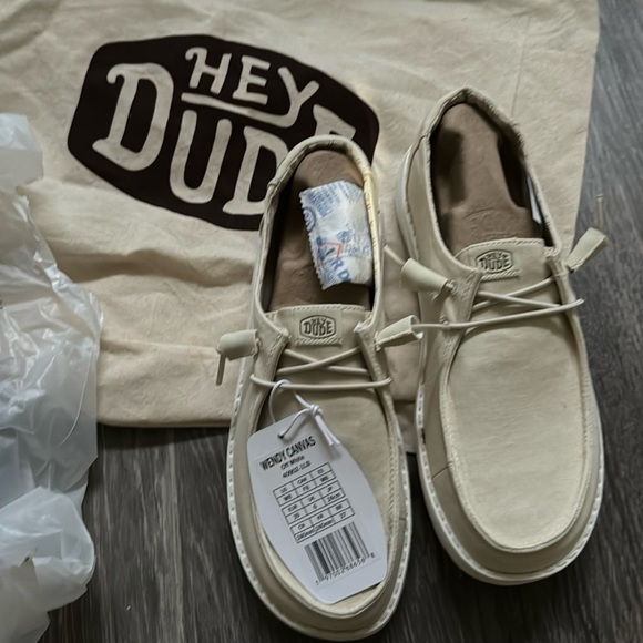 CROCS | Shoes | Hey Dude Off White | Poshmark